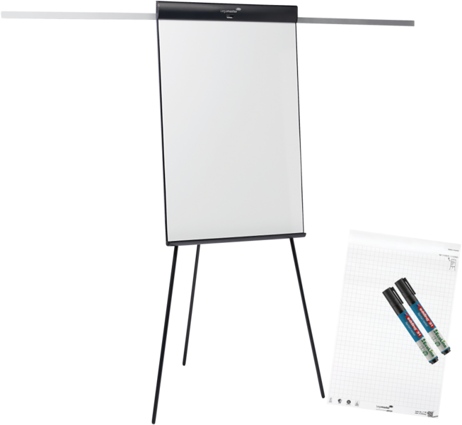 Flipchart UNIVERSAL Triangle Rundfuß Legamaster – Moderatorenshop